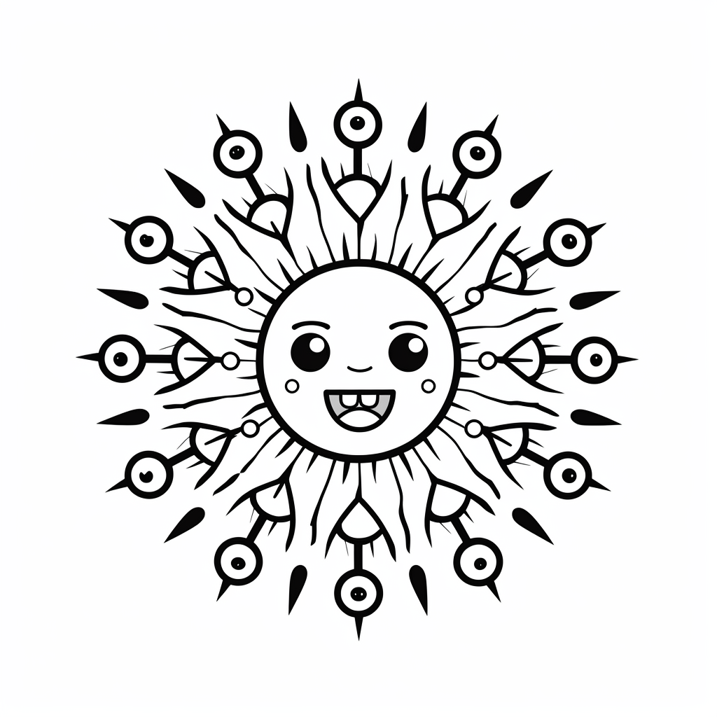 A World Of Happiness To Explore - Coloring Page