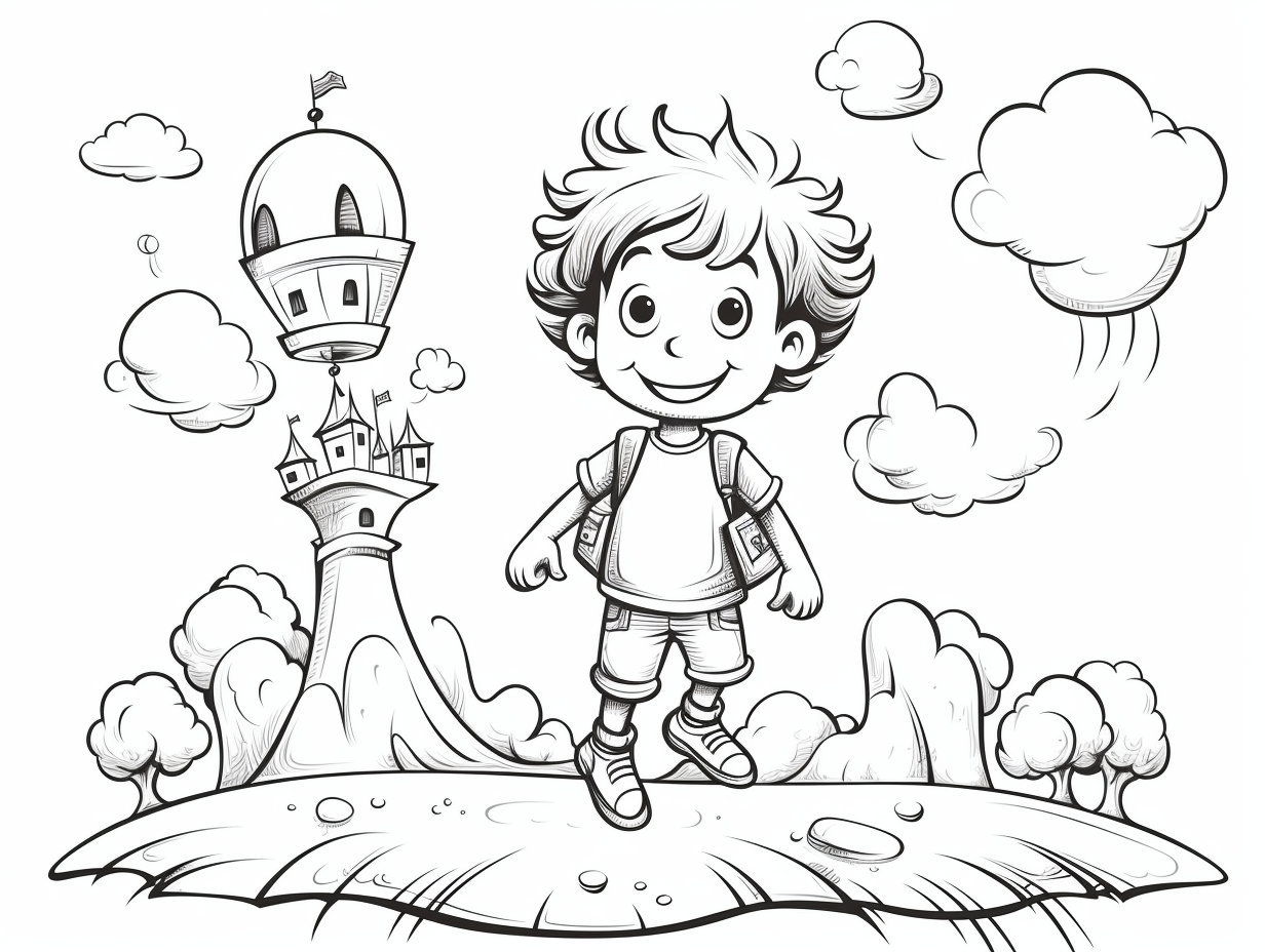 Adventure In Colors - Coloring Page