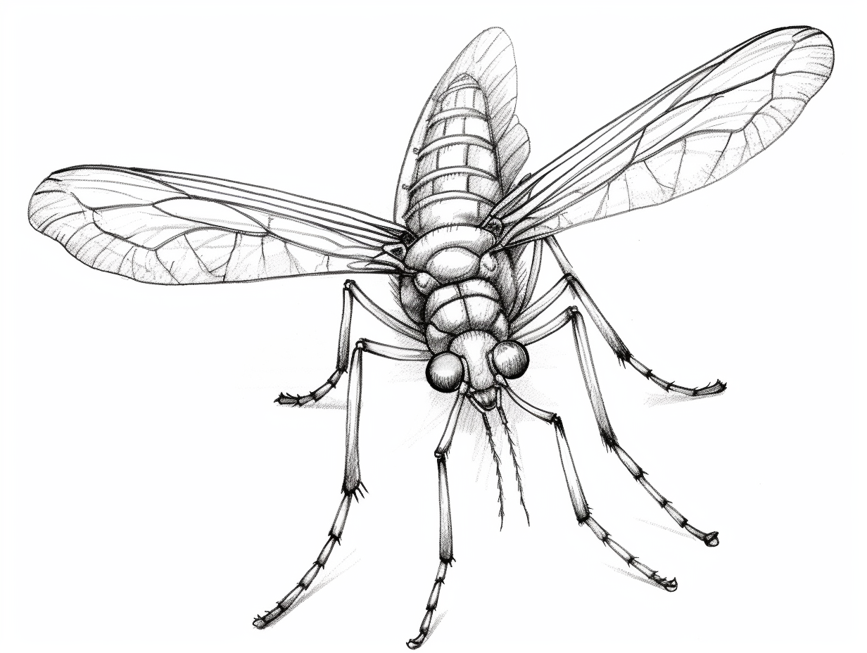 Buzzing Mosquito Coloring Experience - Coloring Page
