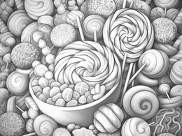 Candy Coloring Pages for Adults: Top 10 Free Printable Designs