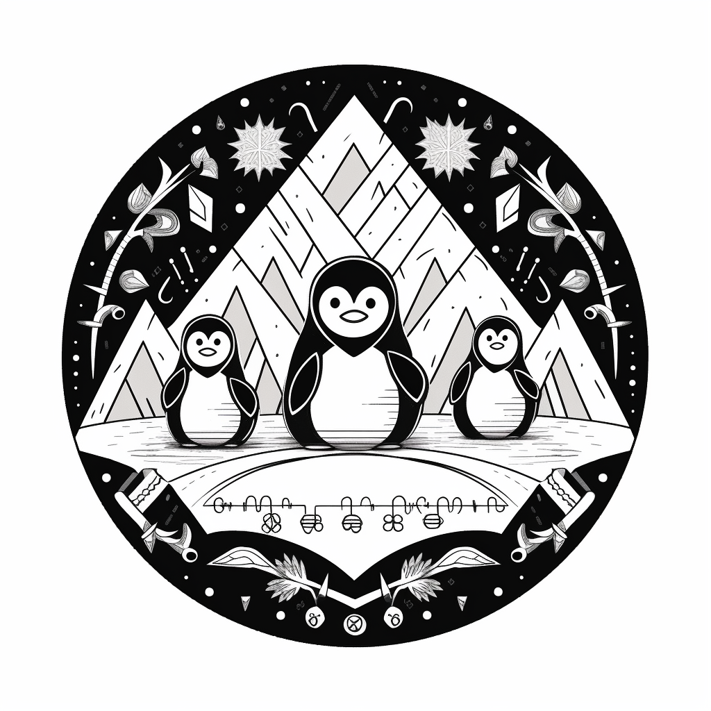 Cool Snowy Beat Coloring - Coloring Page