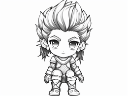 Chibi Coloring Page For Download - Coloring Page