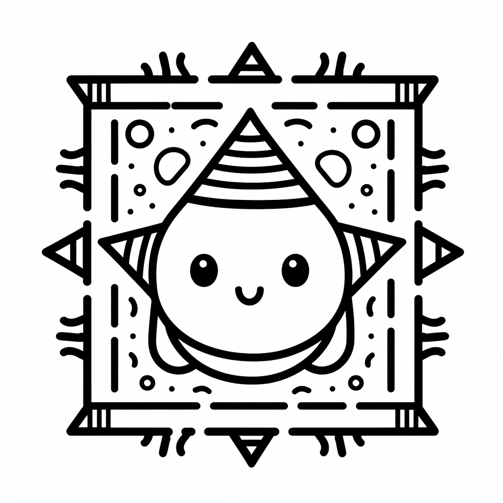 Cute And Fluffy Blanket - Coloring Page
