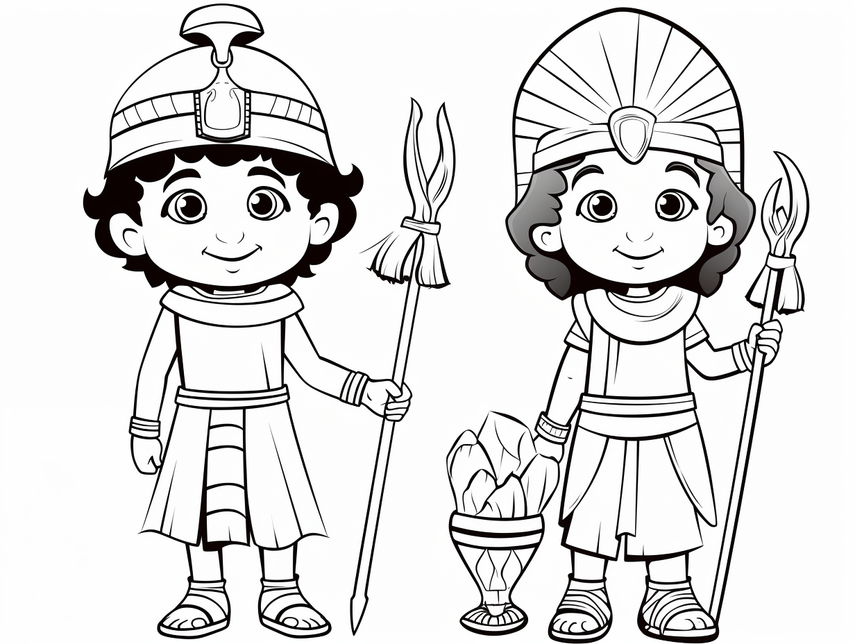 Cute Parshas Shemos Drawing - Coloring Page