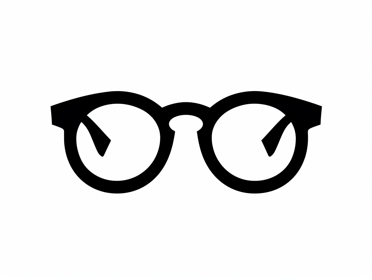 Cute Sunglasses Drawing - Coloring Page