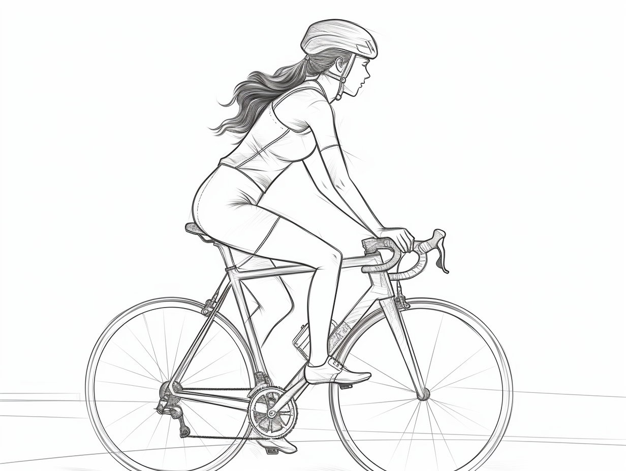 Cycle And Unwind: Adult Coloring - Coloring Page