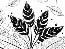 Intricate Leaf Coloring Art - Coloring Page