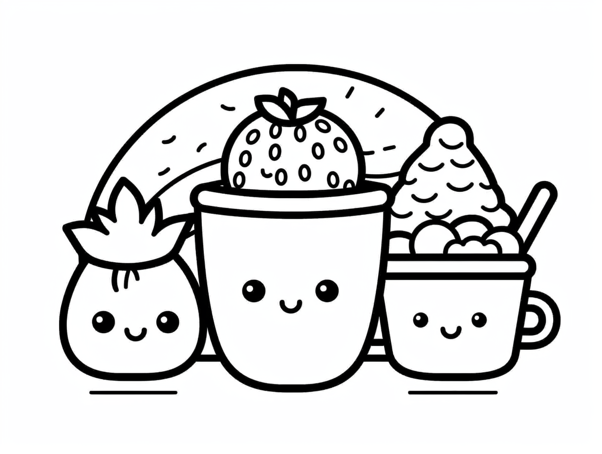 Easy Food Coloring Pages Coloring Page Easy Food Coloring Pages Coloring Page