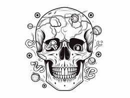 Human Skull Anatomy Coloring Fun - Coloring Page