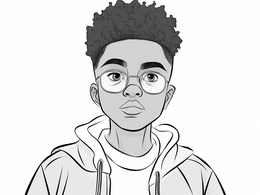 Joyful Black Boy Coloring Page - Coloring Page
