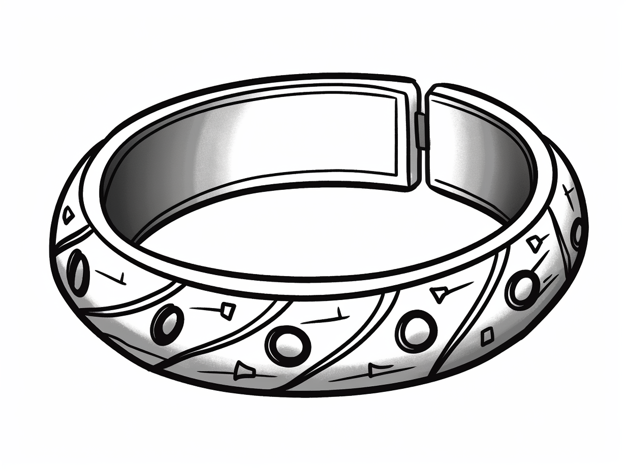 Fancy Bracelet Coloring - Coloring Page