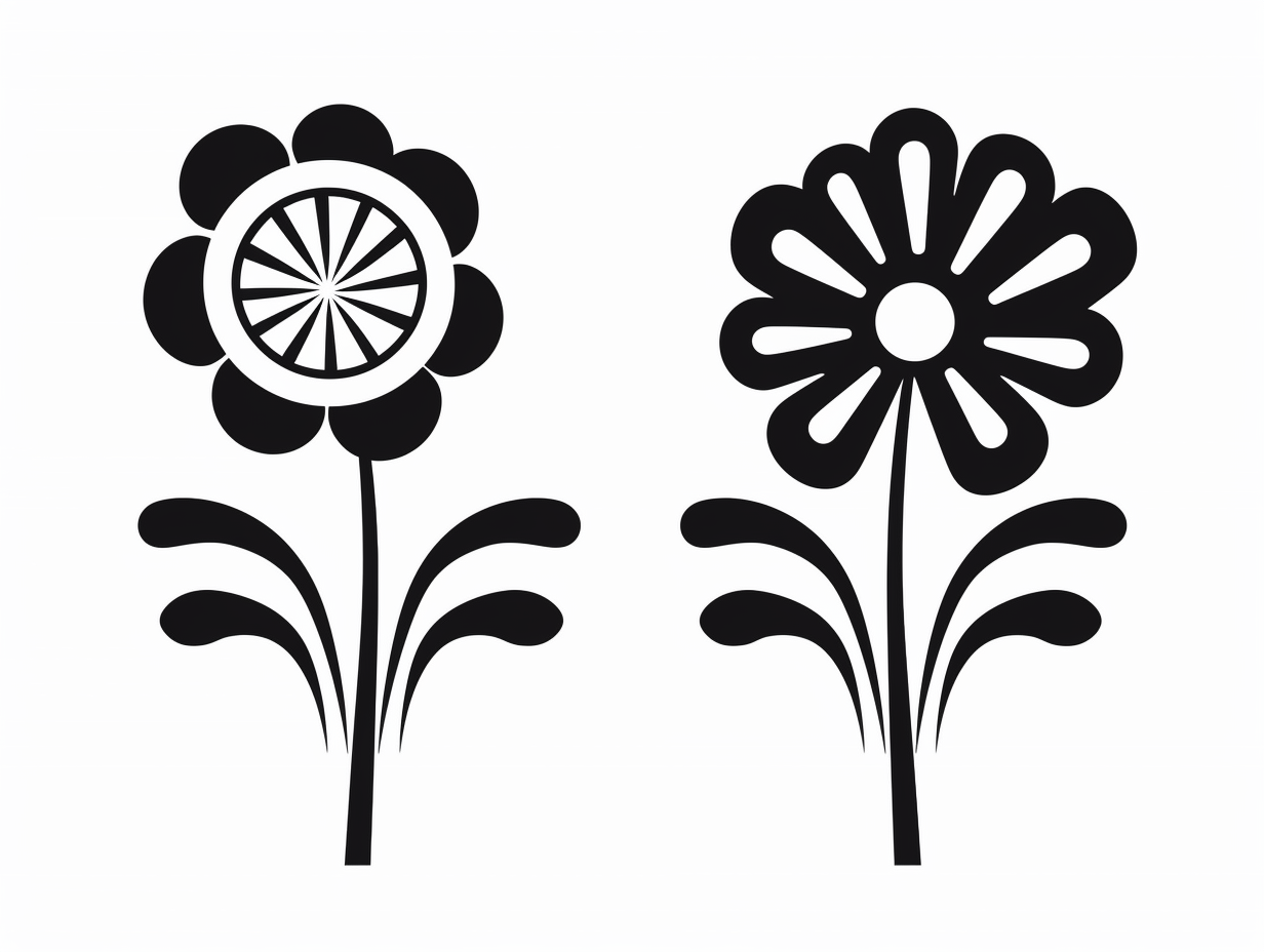 Flower Art To Color, Enjoyable For Kids - Coloring Page