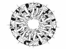 Teamwork Coloring For Kids - Coloring Page