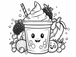 Super Smoothie Coloring Sheet - Coloring Page