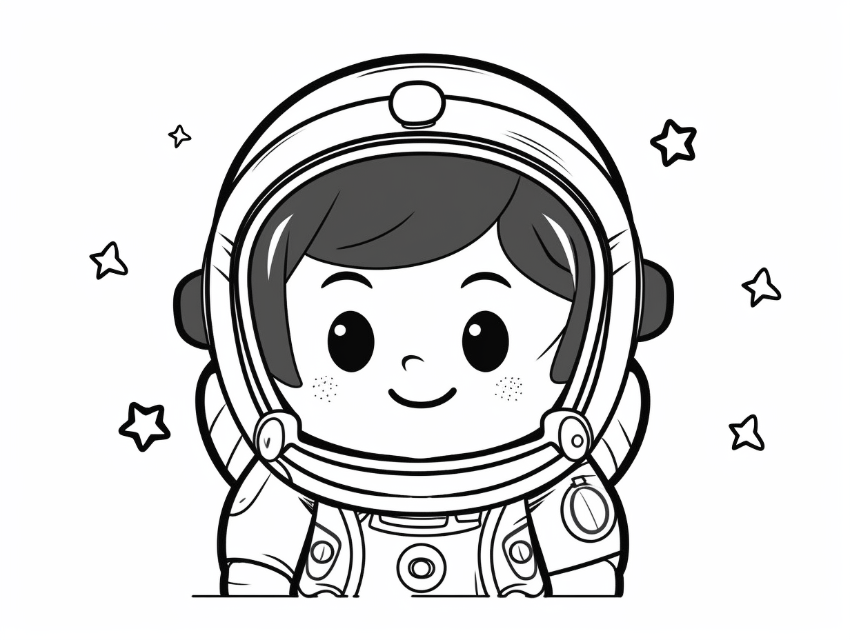 Fun Astronaut Coloring Activity - Coloring Page