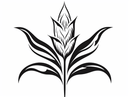 Cornstalk Coloring Page - Coloring Page