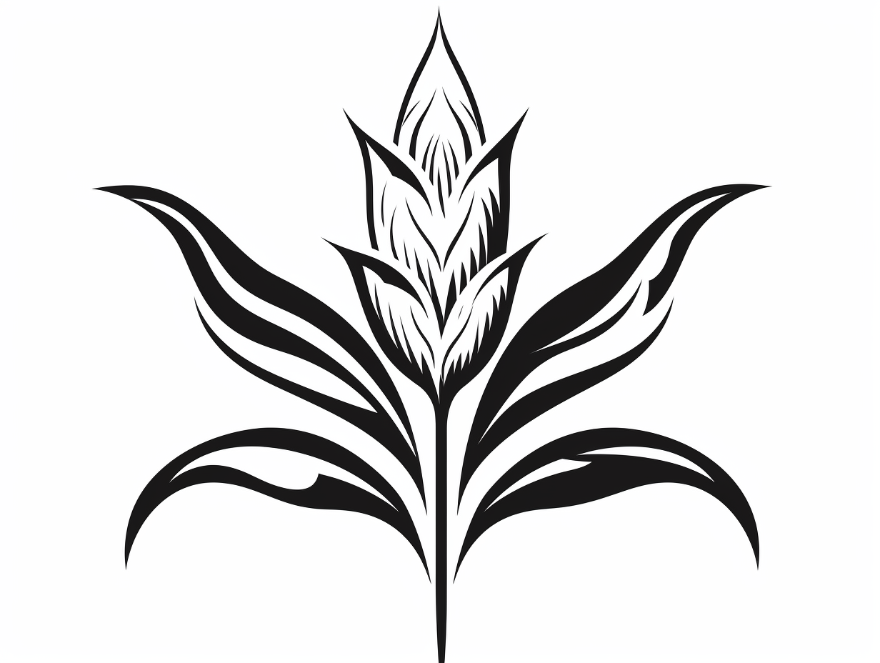 Happy Cornstalk Coloring - Coloring Page