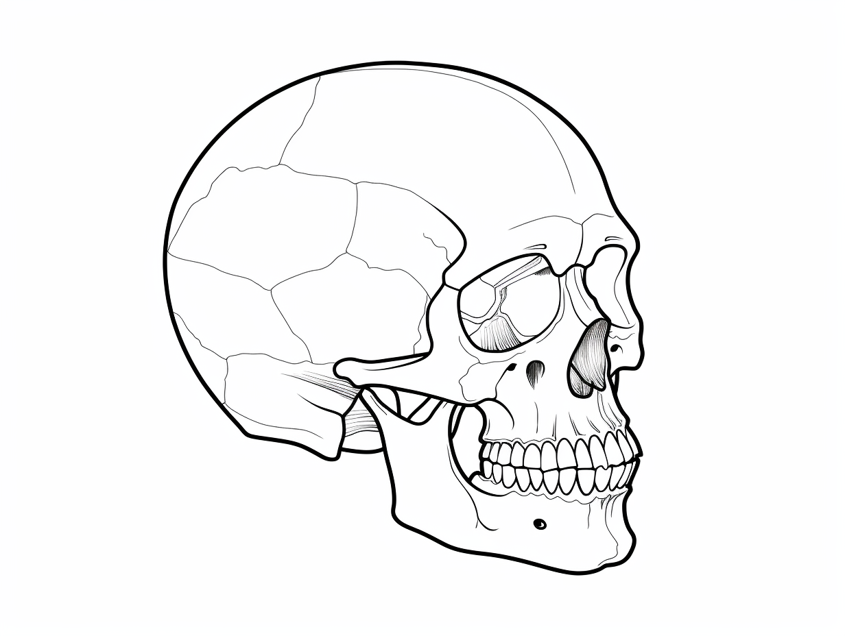 Anatomy Skull Coloring Pages Coloring Pages