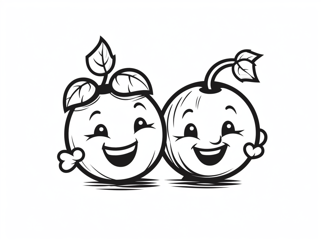 Lovely Nuts Coloring Activity - Coloring Page