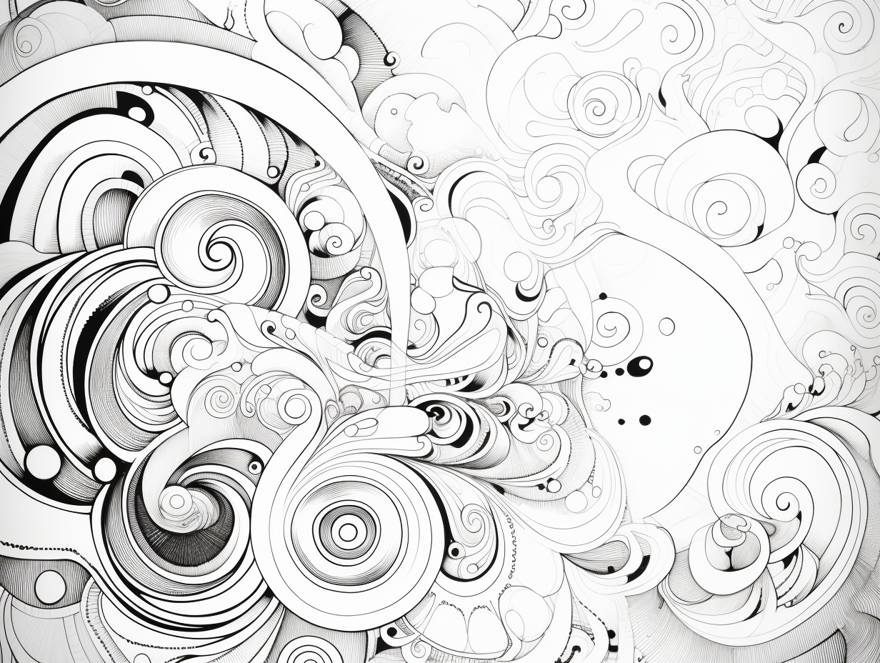Mesmerizing Swirl Designs To Color - Coloring Page