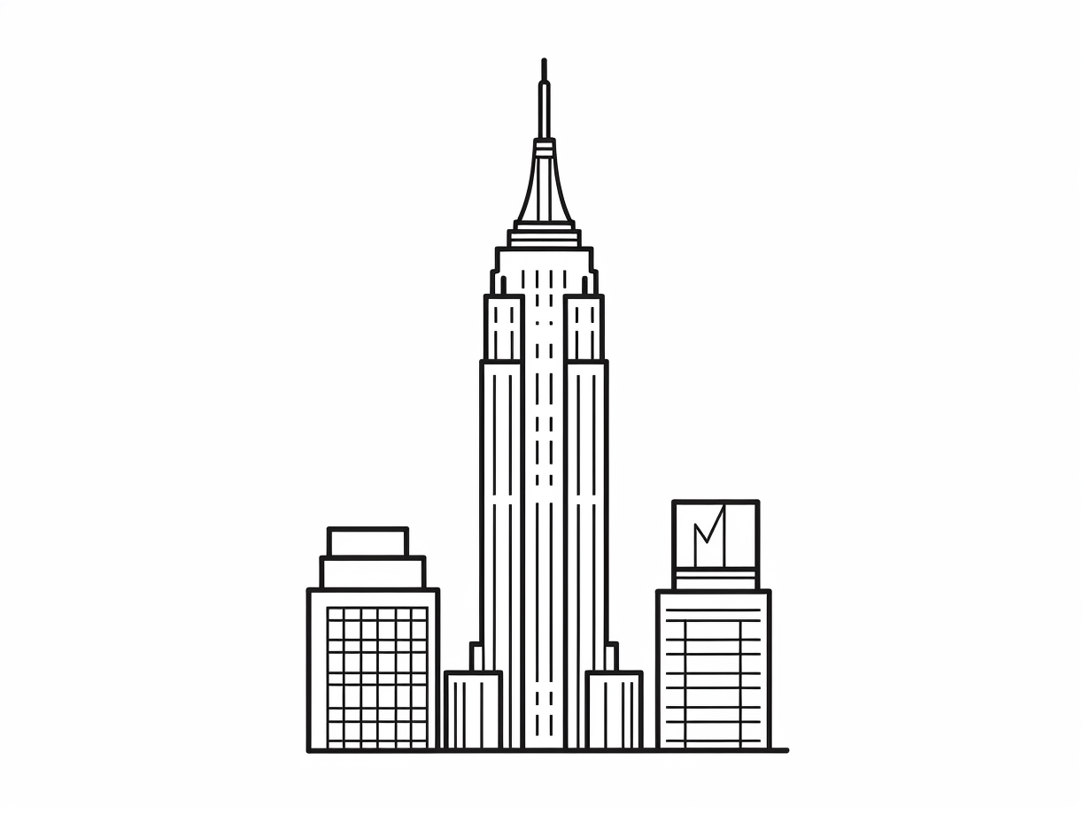 New York State Symbols Coloring Page Coloring Page