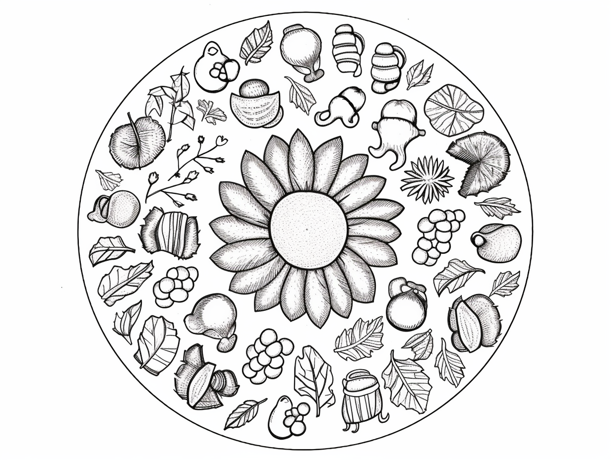Nut Coloring Madness - Coloring Page