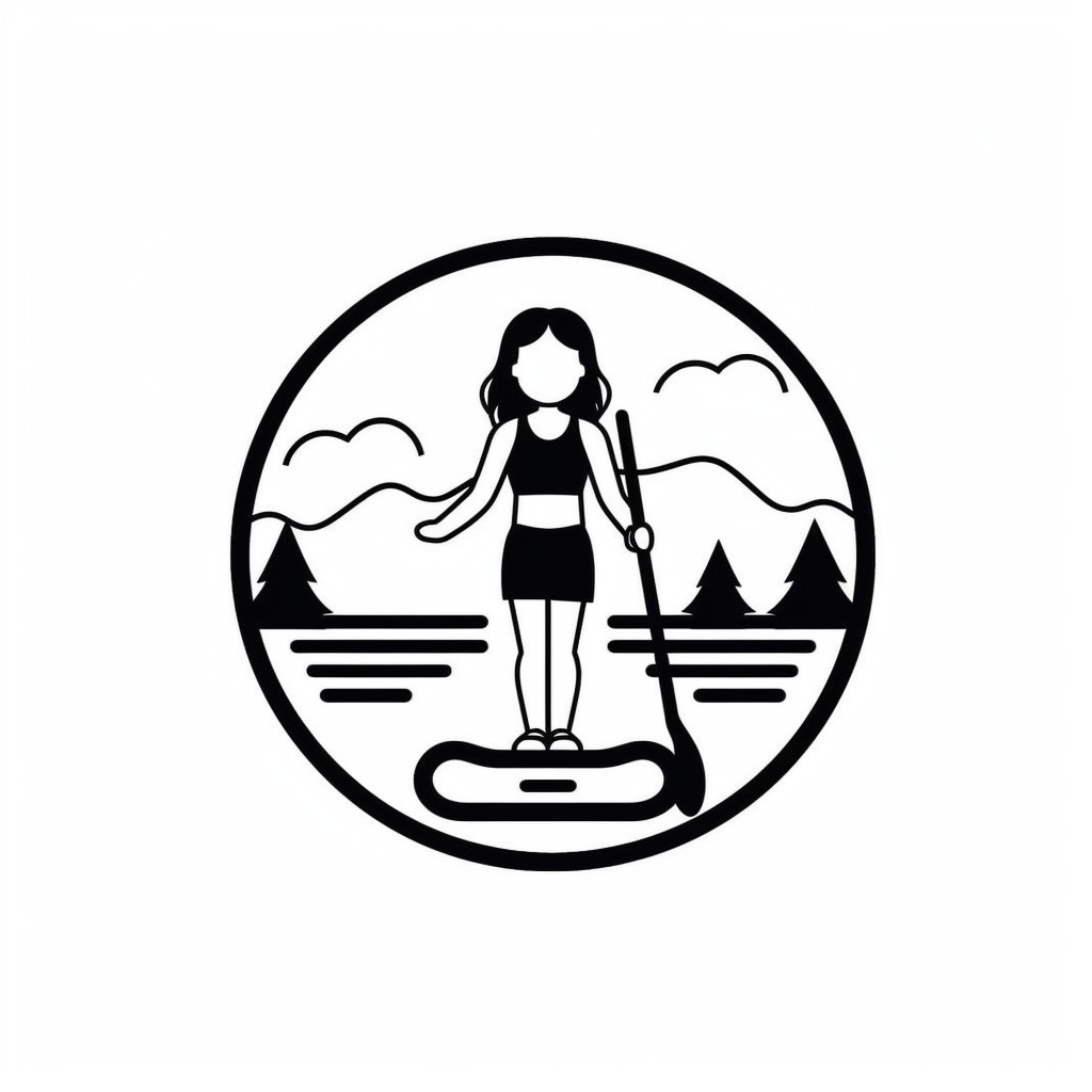 Paddleboarding Page To Download And Color - Coloring Page