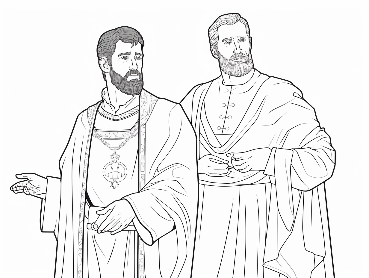 Paul And Barnabas Coloring Adventure - Coloring Page