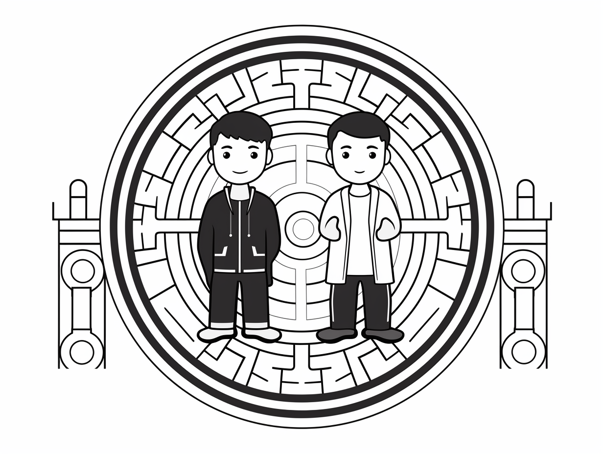 Paul And Barnabas Coloring Fun - Coloring Page