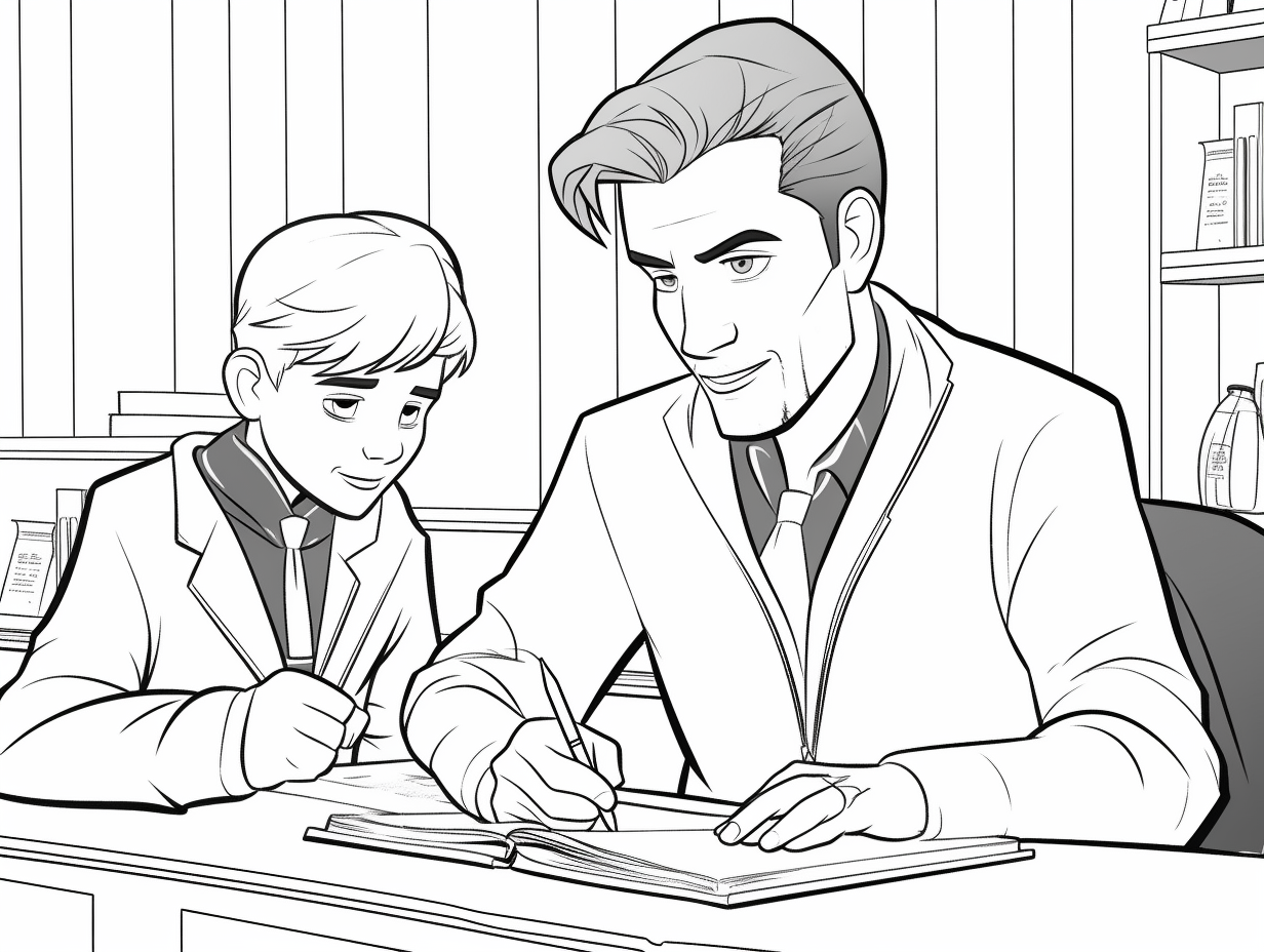 Paul And Barnabas Kids Coloring Page - Coloring Page
