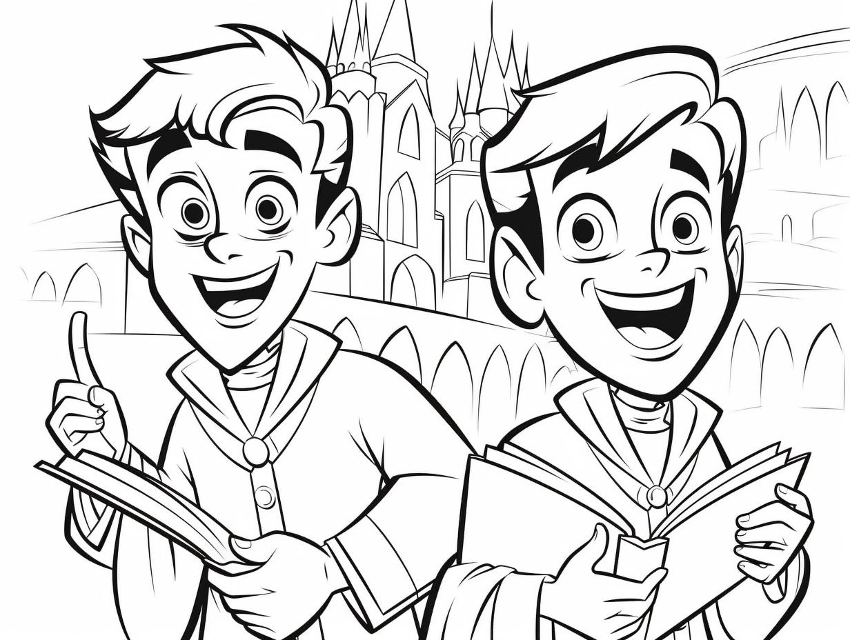 Paul And Barnabas Story Coloring Activity - Coloring Page