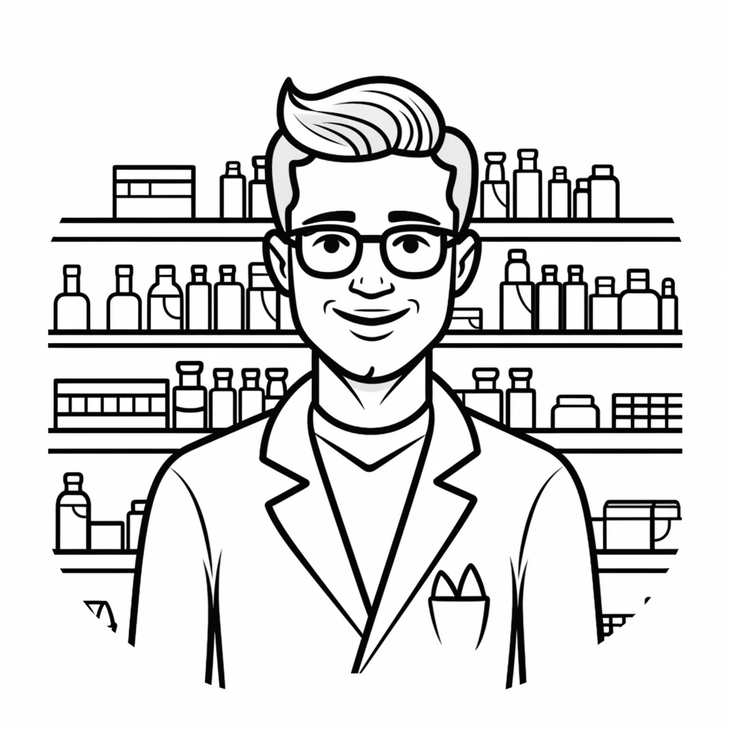 Pharmacist Coloring Page Coloring Page