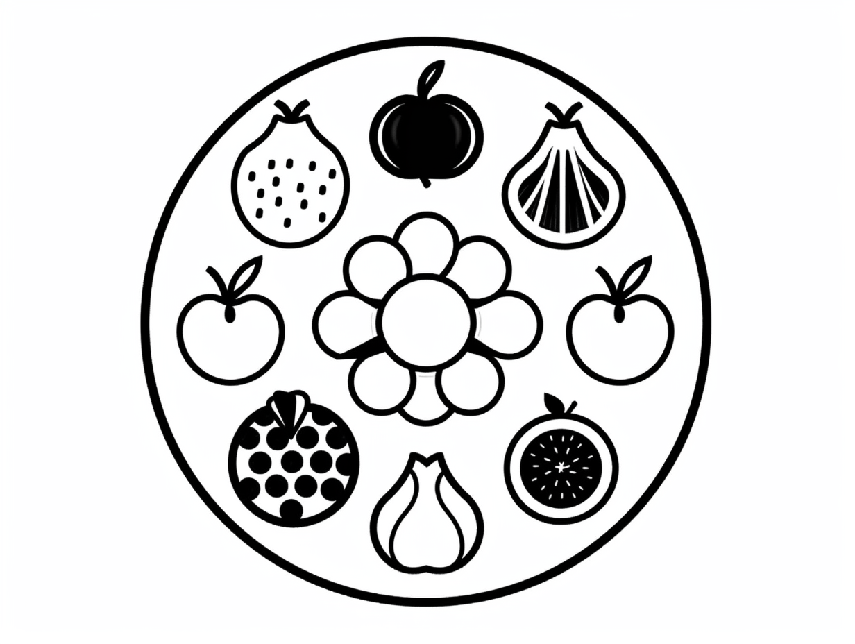 Printable Fruit And Veg To Color Coloring Page Printable Fruit And Veg To Color Coloring Page