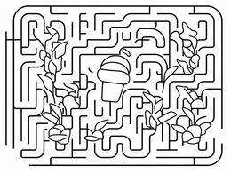 Corn Maze Coloring Sheet - Coloring Page