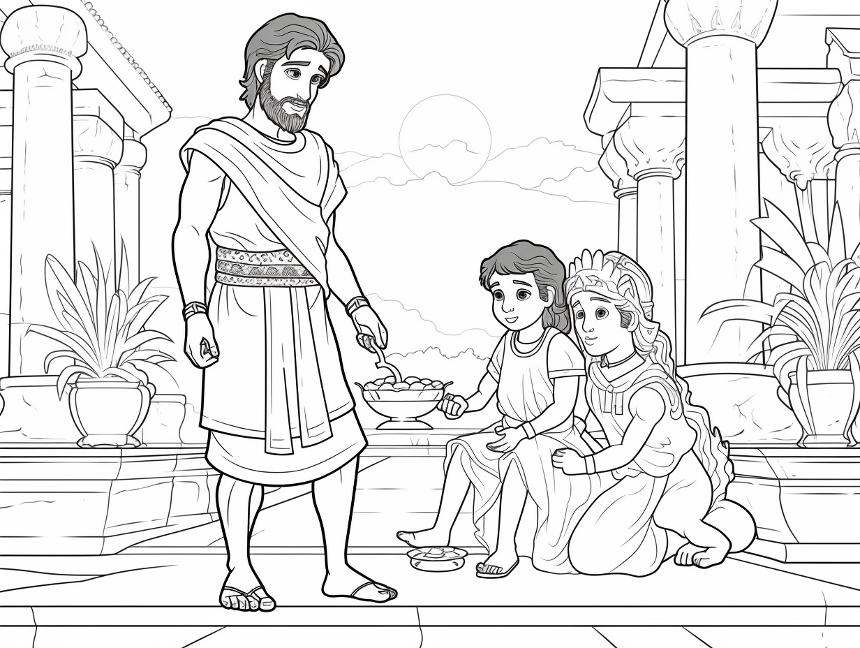 Simple Parshas Shemos Picture To Color - Coloring Page