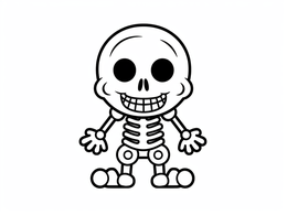 Skeleton Mandala For An Artistic Escape - Coloring Page