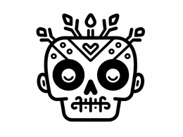 Skeleton Mandala For An Artistic Escape - Coloring Page