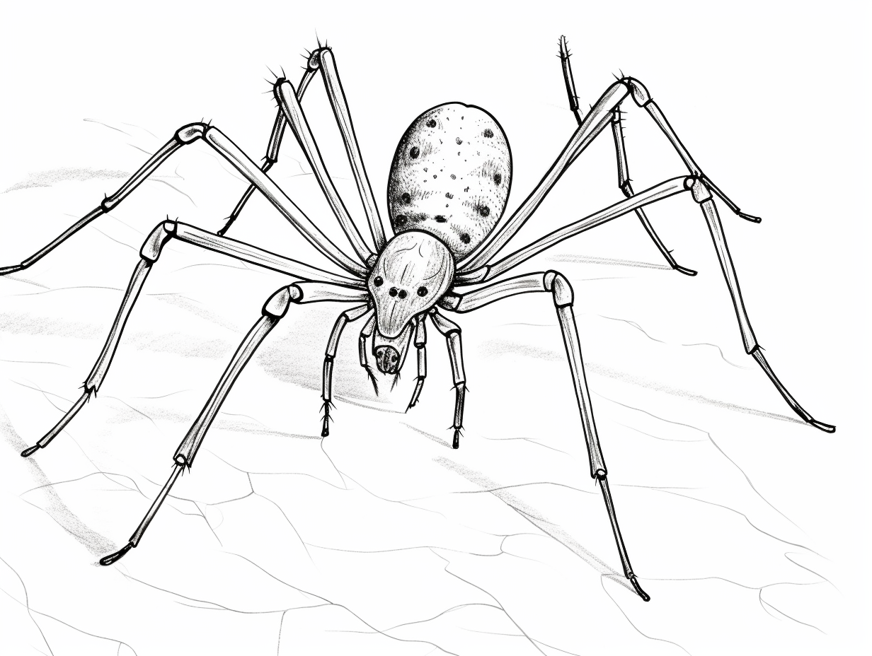 Spider Web Wonders: Coloring Sheet - Coloring Page