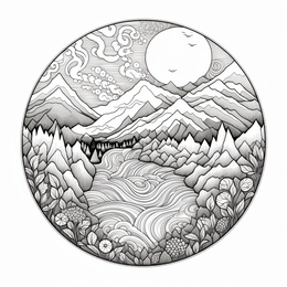 Tundra Themed Coloring Fun - Coloring Page