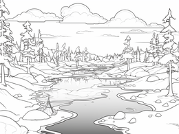 Tundra Themed Coloring Fun - Coloring Page