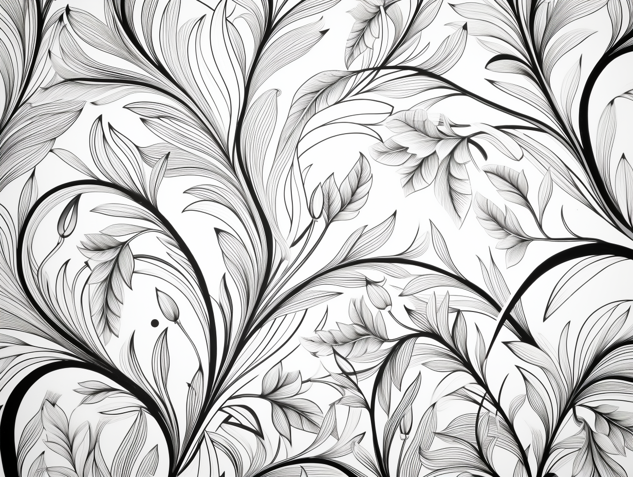 Vine Picture To Color - Coloring Page