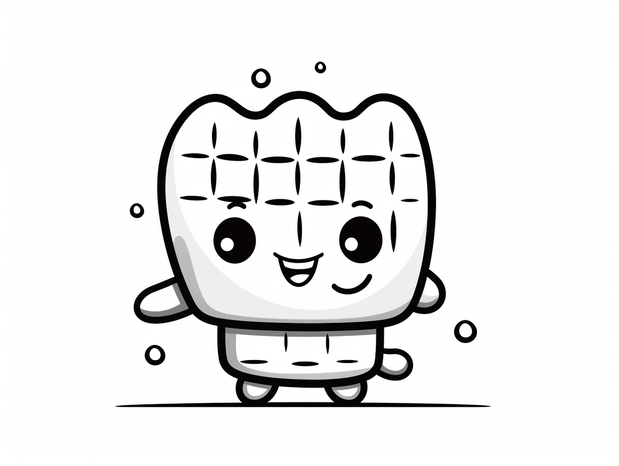 Waffles Are Fun To Color - Coloring Page