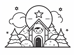 Winter Prayer Coloring Page - Coloring Page